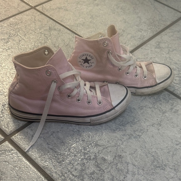 Converse | Shoes | Converse Kids Hightop Sneakers Light Pink | Poshmark